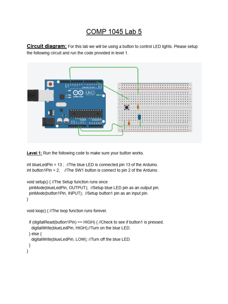 COMP 1045 Lab 5_F24 | PDF | Rgb Color Model | Light Emitting Diode