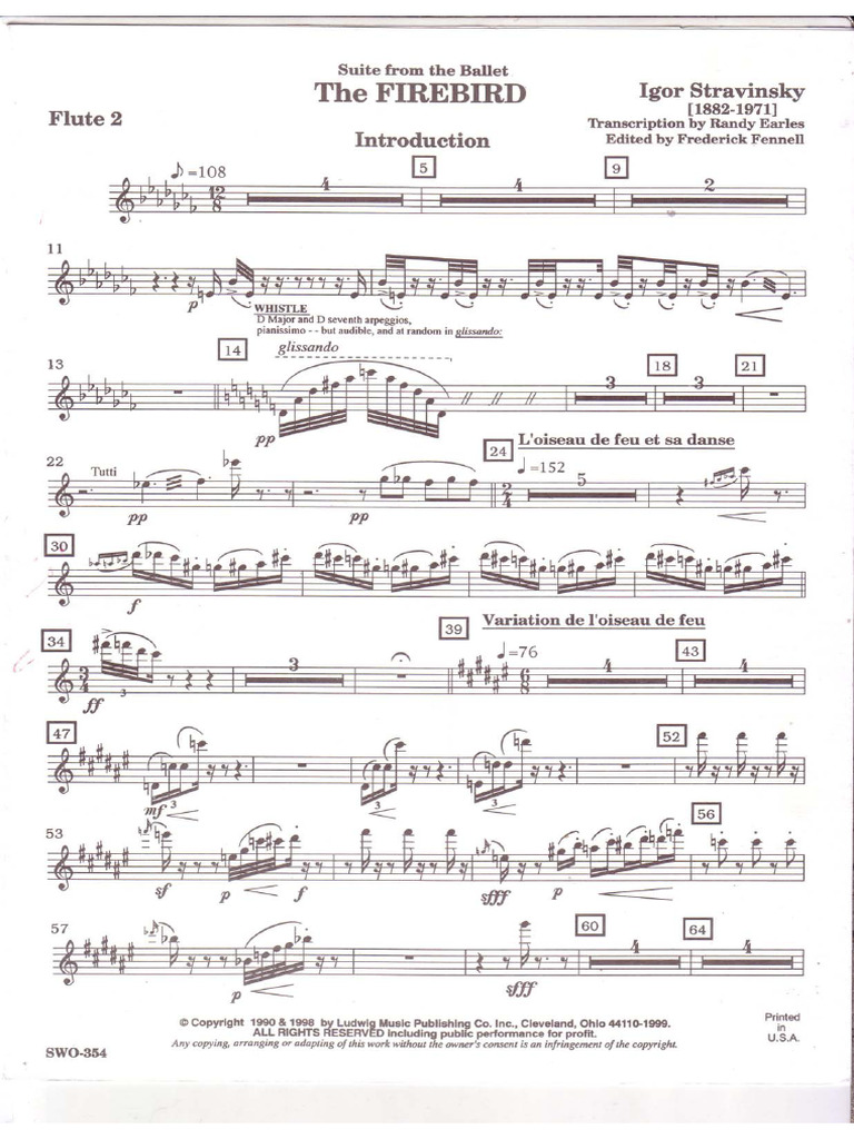 The Firebird - 003 Flute 2 | PDF