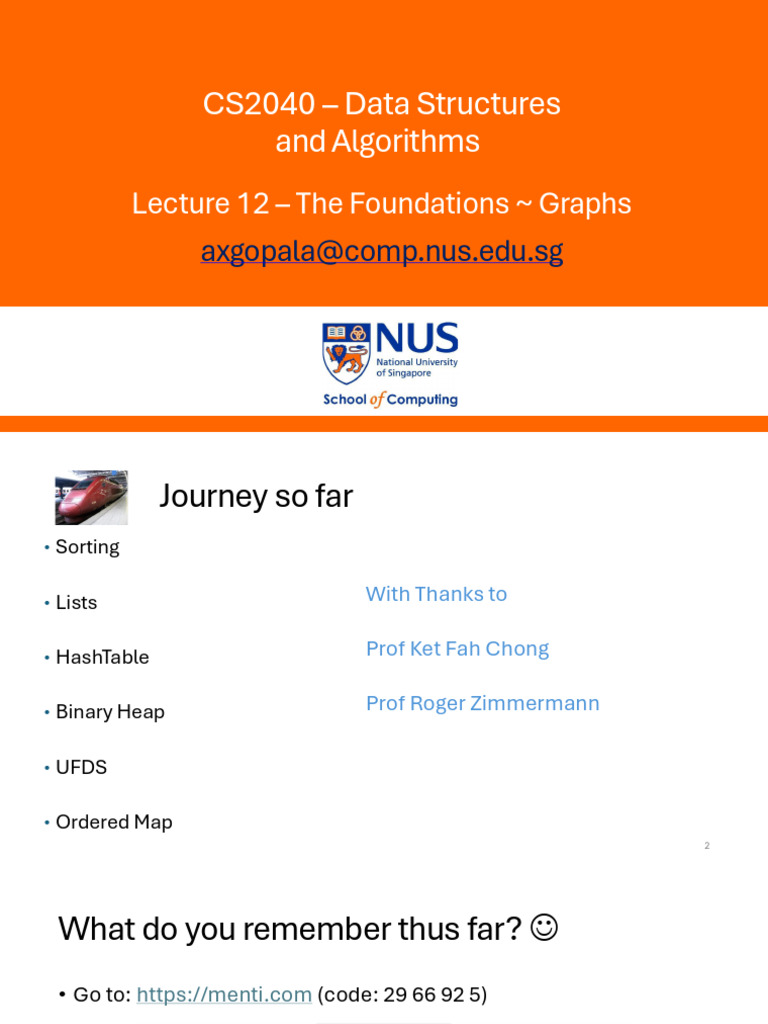 Lecture12-The-Foundations_Graphs | PDF | Vertex (Graph Theory) | Combinatorics