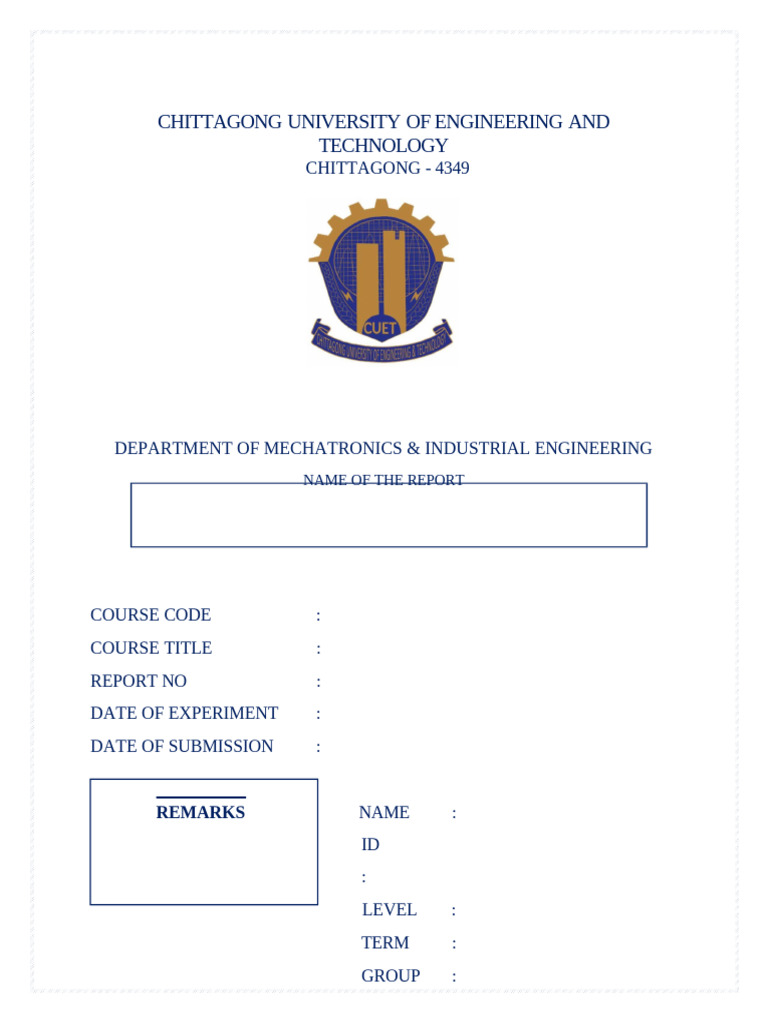 Cover Page MIE | PDF