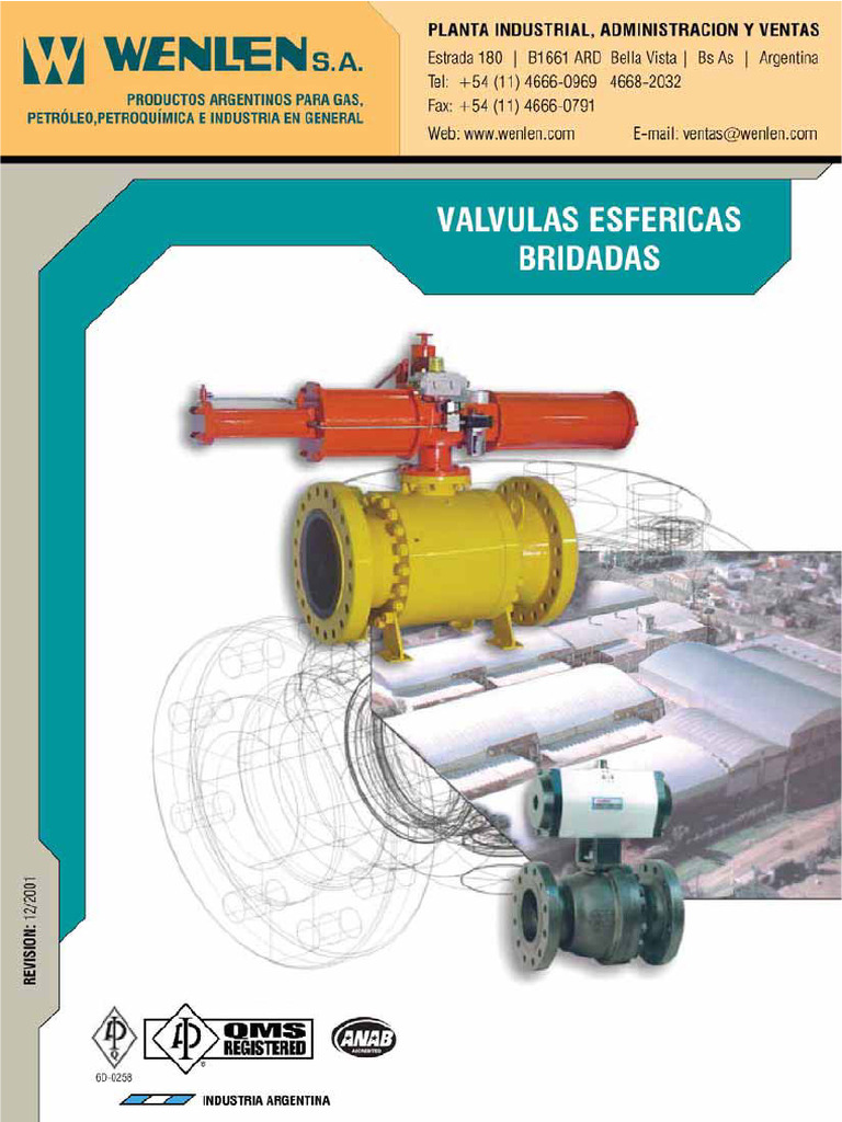 1 Catalogo de Valvulas Esfericas Bridadas | PDF