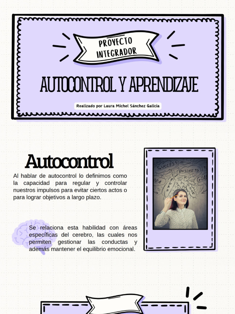 Autocontrol y Aprendizaje | PDF