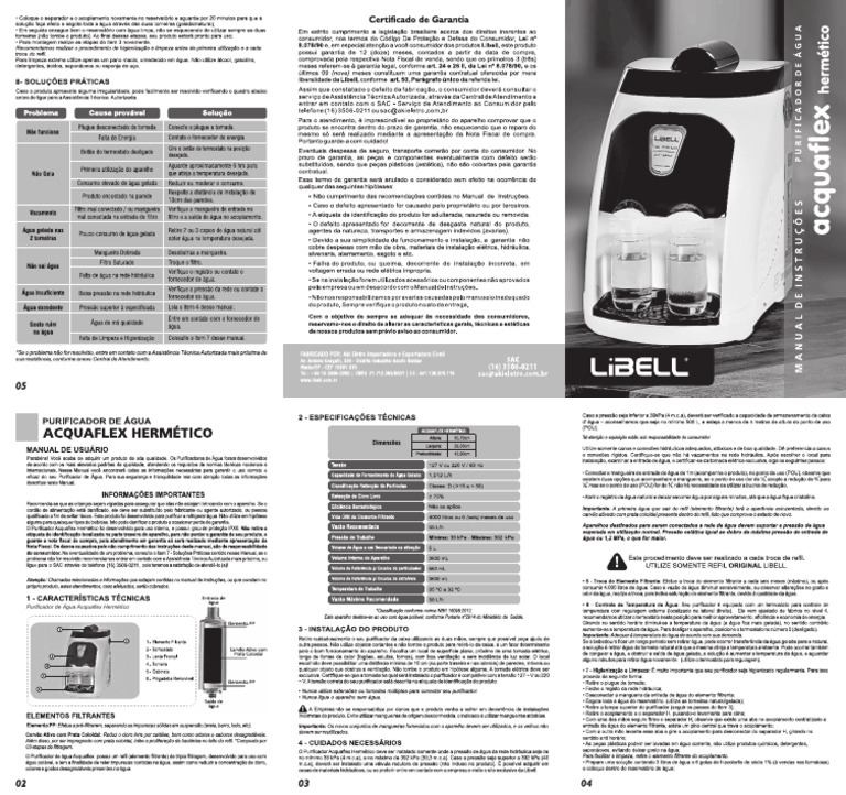 Libell Manual Acquaflex Hermetico Ok | PDF