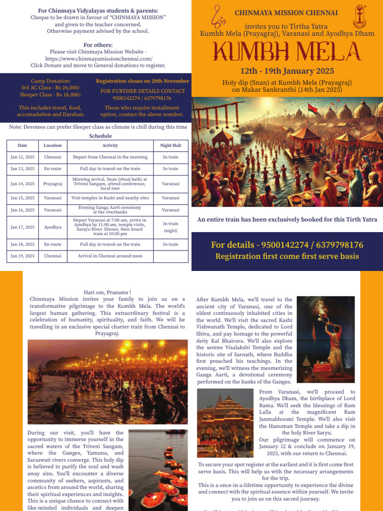 Kumbh Yatra Brochure | PDF