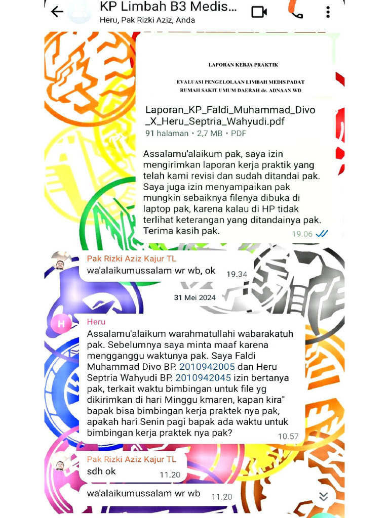 Bukti ACC Laporan KP - Faldi Muhammad Divo - Heru Septria Wahyudi | PDF