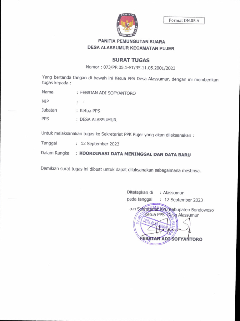 1. DN.05A ST BULAN SEPTEMBER | PDF