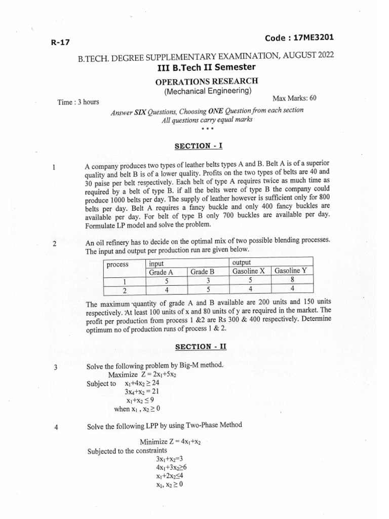 III Year - II Sem aug 2022 | PDF