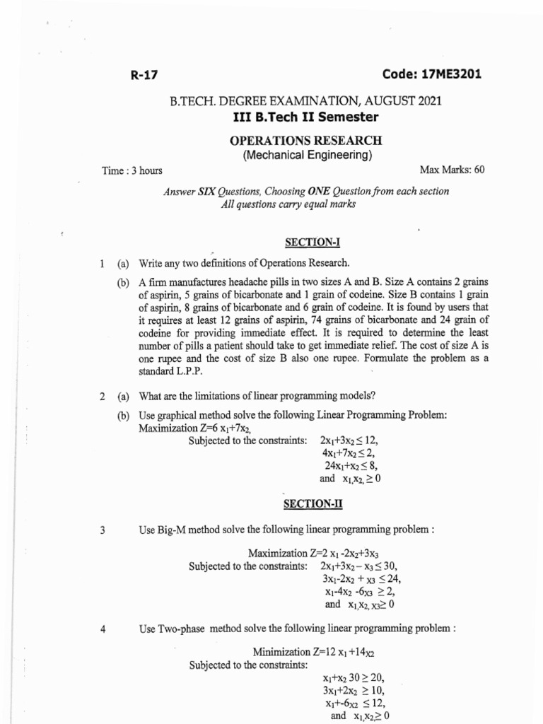 III Year - II Sem Aug 2021 | PDF