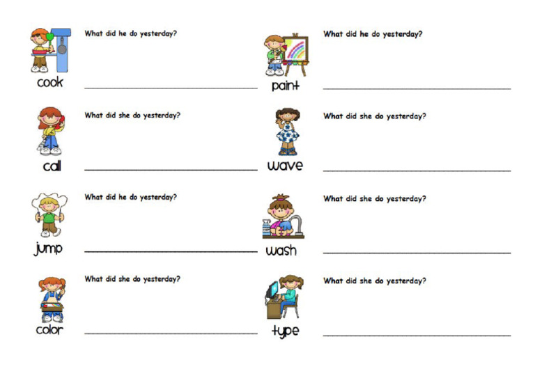 Answer Question With Regular Verbs | PDF