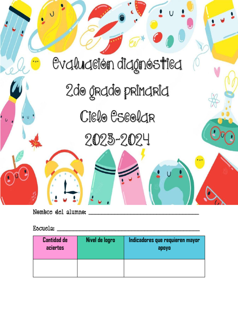 Evaluacion 2do Grado Matematicas | PDF | Evaluación | Sustracción