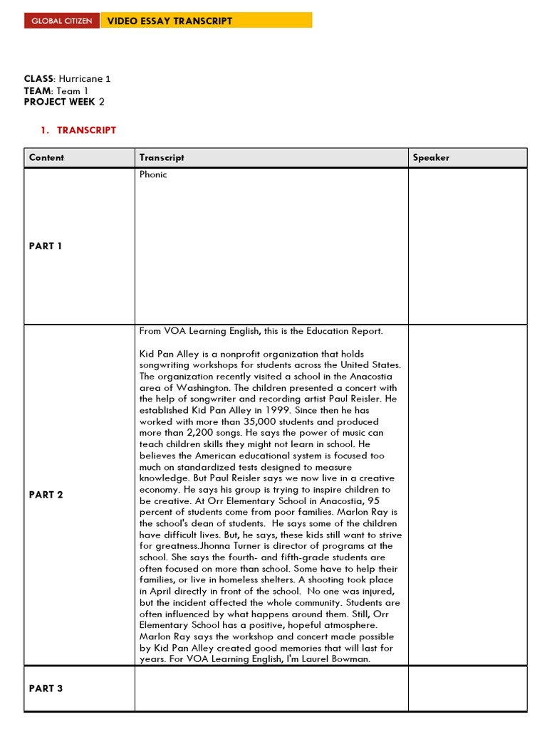 [Hurricane 1] - [Team 1] Transcript | PDF | Vietnam
