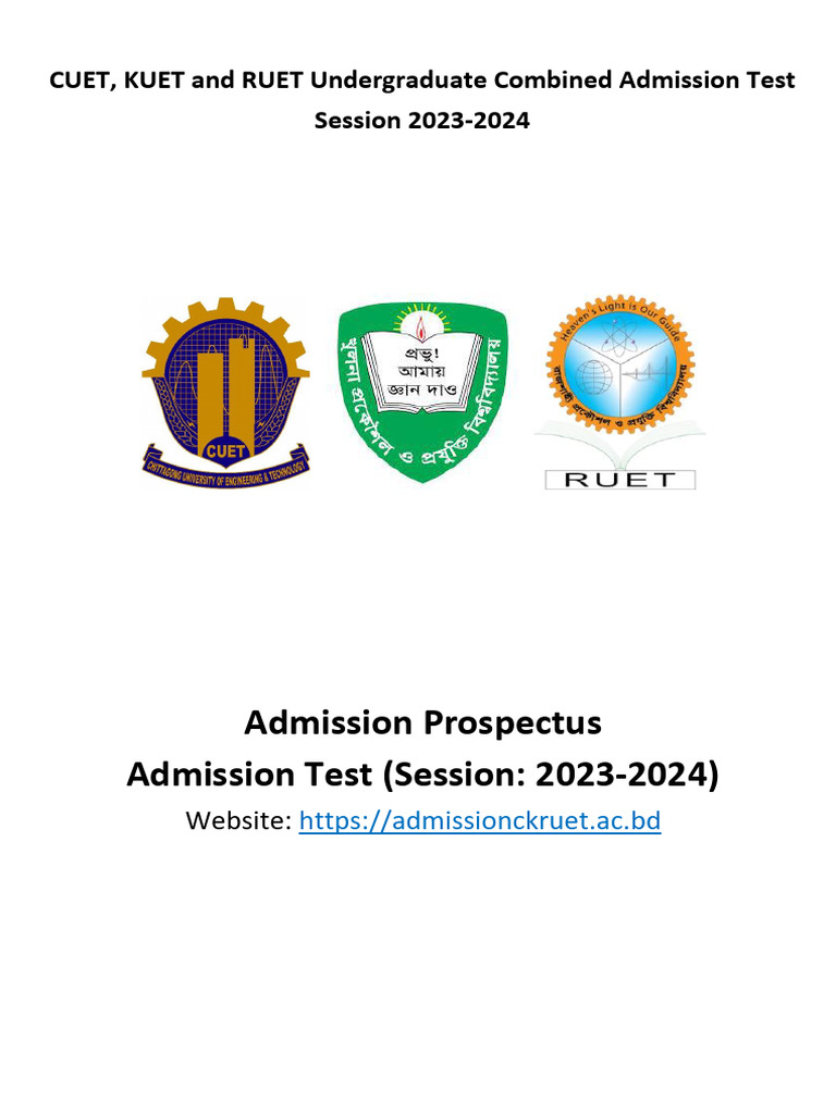 Admission Prospectus English 2023-2024 - Final | PDF | University And ...