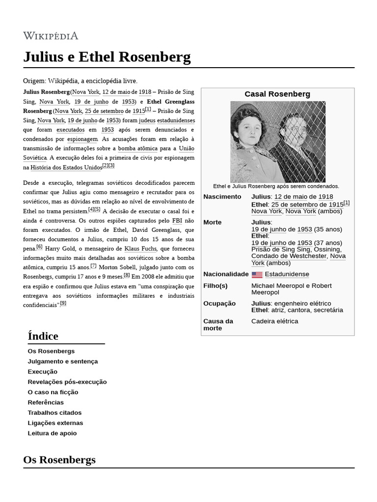 Julius e Ethel Rosenberg | PDF