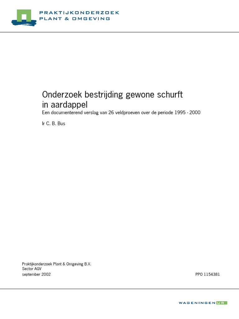 Rapport_1154381_GEWONE_SCHURFT_AARDAPPELEN | PDF