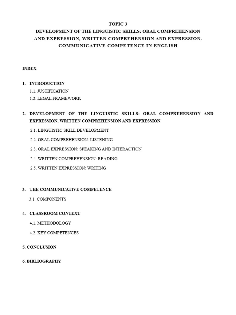 TOPIC 3 | PDF | Reading Comprehension | Learning