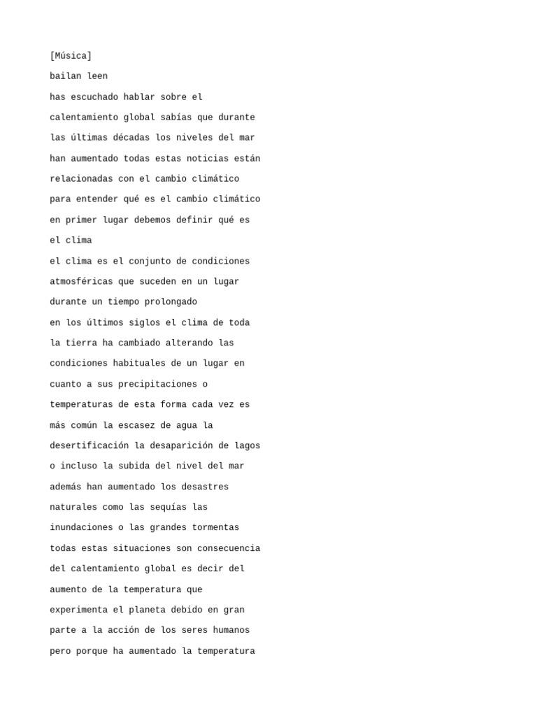 [Spanish (auto-generated)] El cambio climático para niños - ¿Qué es ...