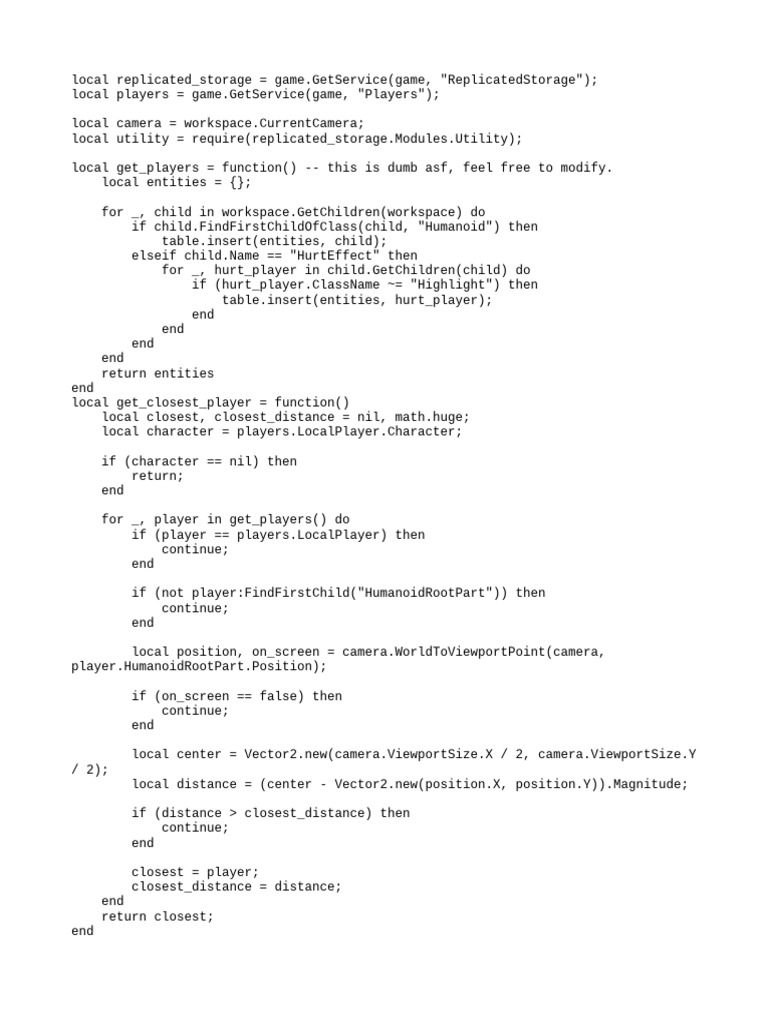 Roblox Rivals Silent Aim Script | PDF