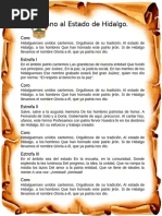 Himno Al Estado de Hidalgo Letra | PDF | Estudios de idiomas extranjeros