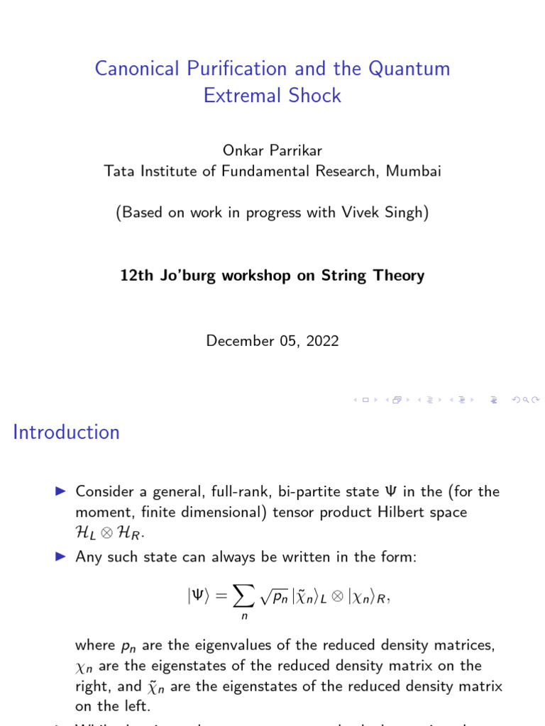 parrikar | PDF | Eigenvalues And Eigenvectors | Perturbation Theory ...