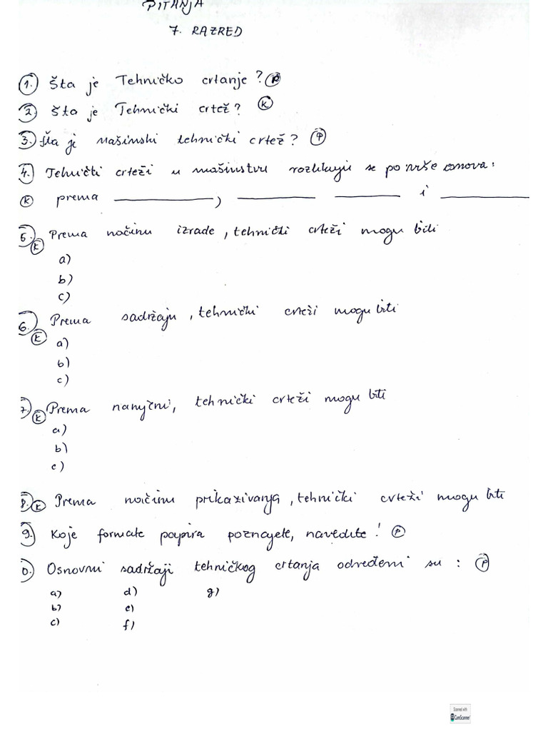7.rared Pitanja | PDF