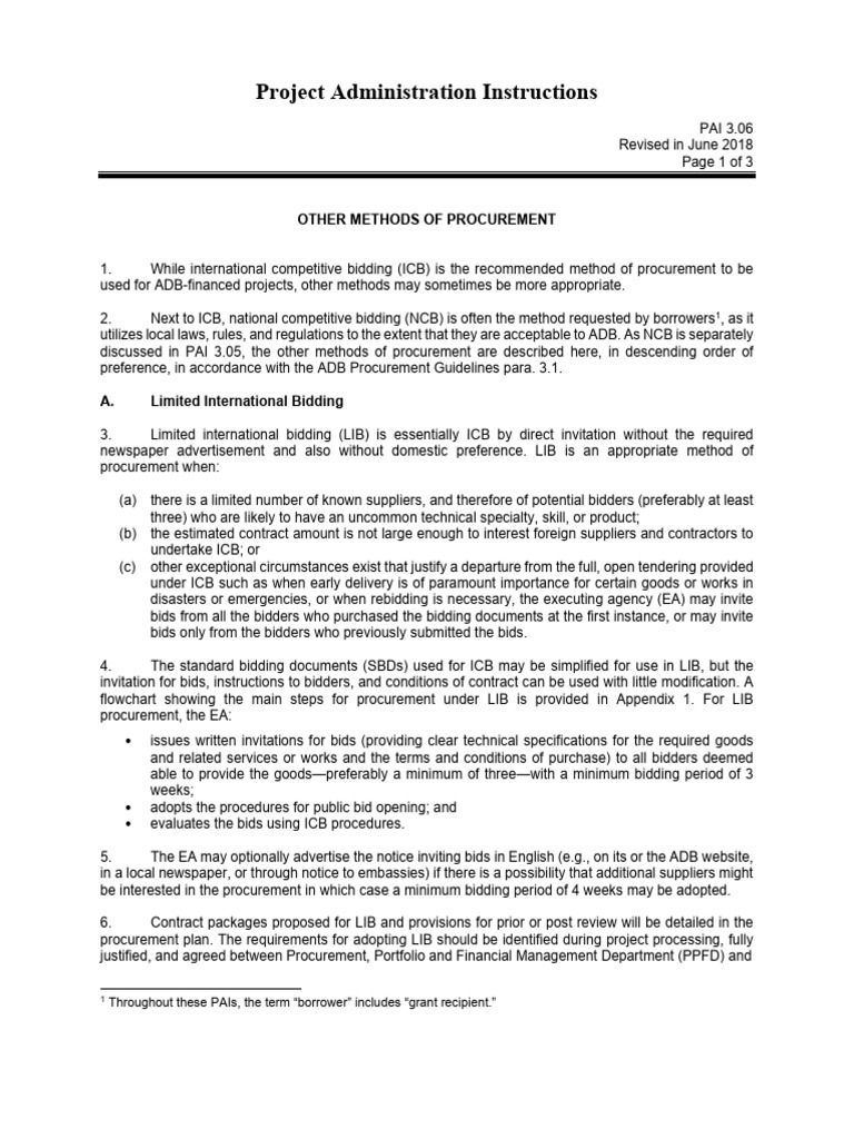 Alternative Procurement Methods Guide | PDF | Procurement | Prices