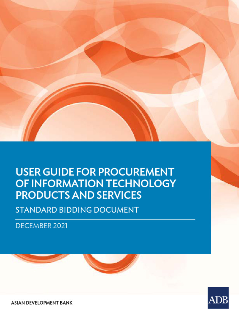 Procurement Ict Guide | PDF | Specification (Technical Standard) | Asian Development Bank