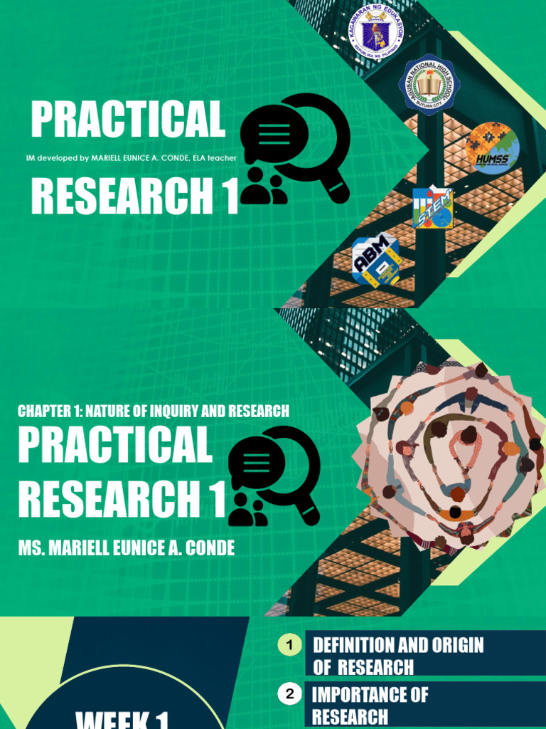 PR1 Week 1 Lessons 1 5 Nature of Inquiry and Research | PDF | Quantitative Research ...
