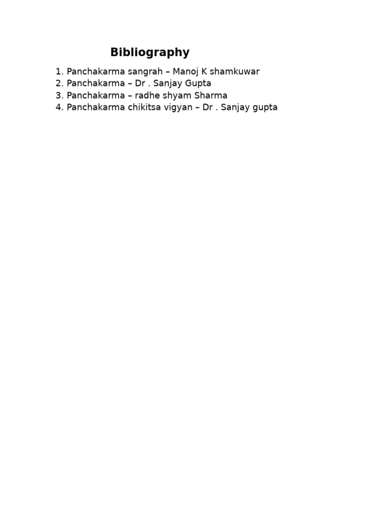Panchkarma Refrence | PDF