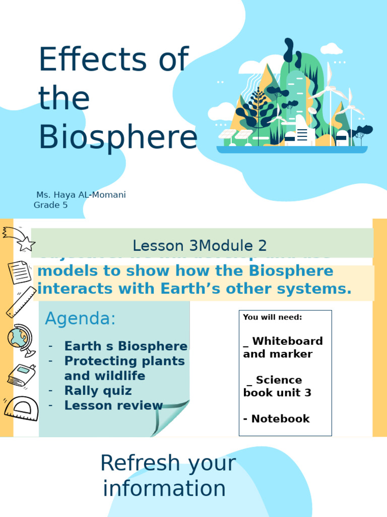Effects of The Biosphere | PDF | Deforestation | Habitat