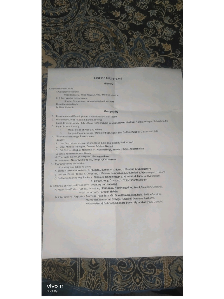 Maps of Class X | PDF