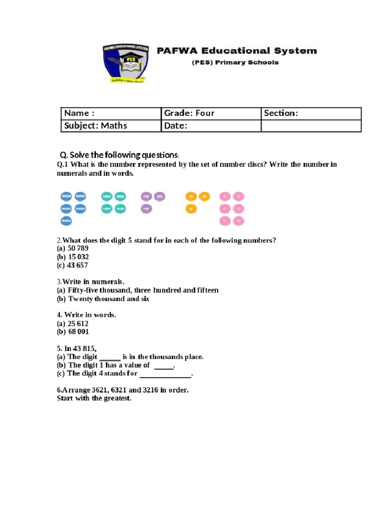 Grade 4 Rounding Off Worksheets | PDF