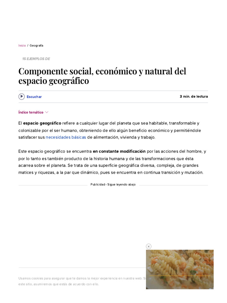 Ejemplos de Componentes Sociales y Económicos | PDF | Geografía | Clima