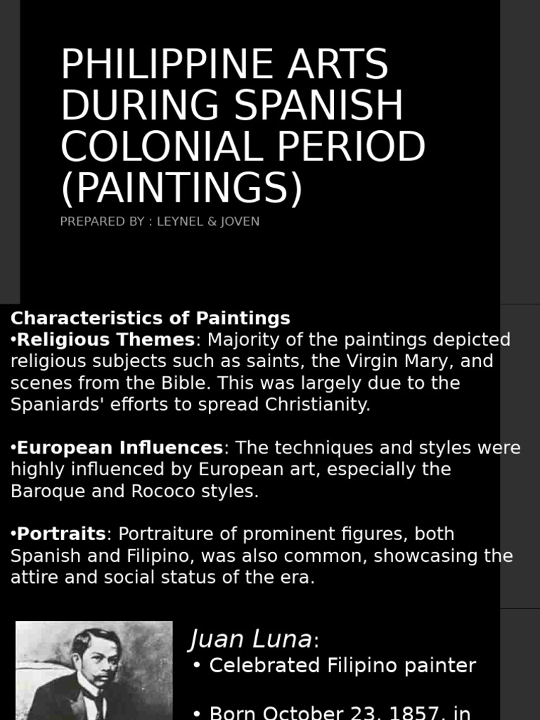 Philippine Colonial Art: Paintings Overview | PDF | Paintings | The Arts