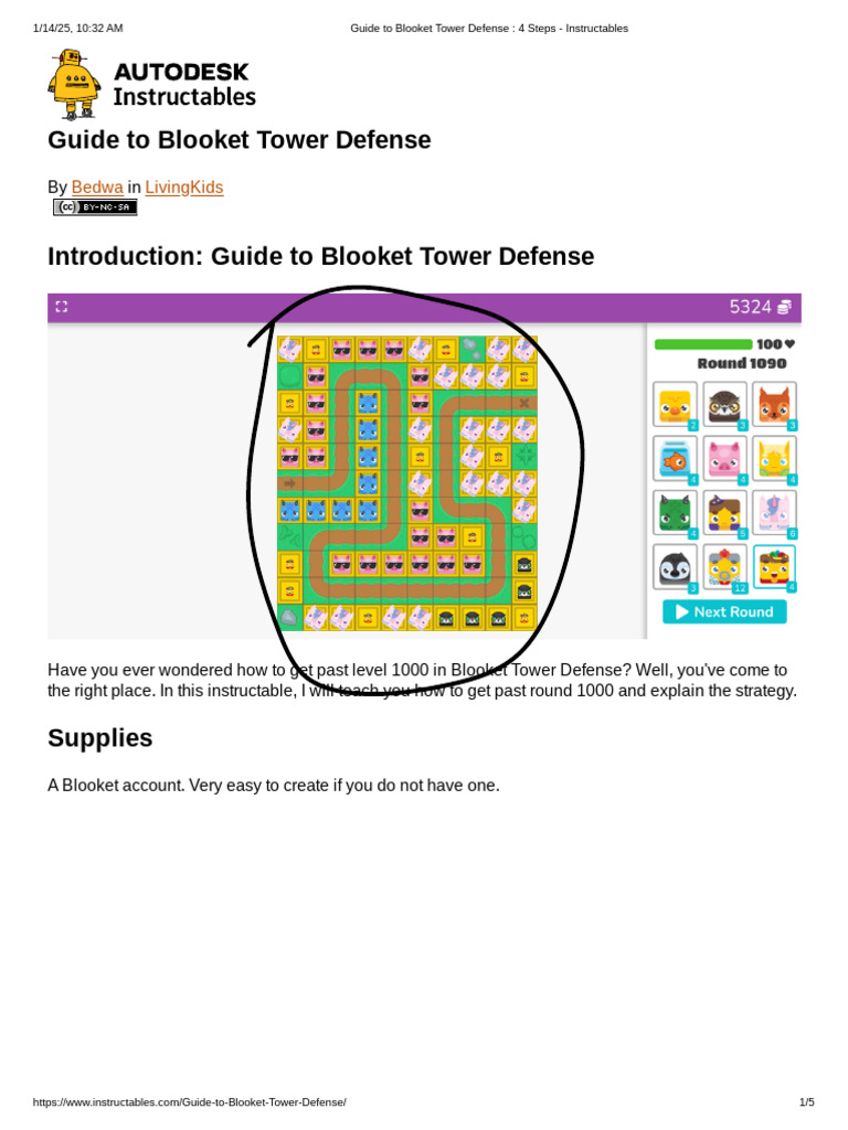 Blooket Tower Defense Strategy Guide | PDF