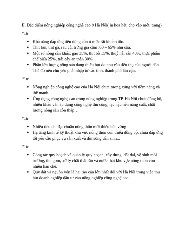 Phần 2, Nông Nghiệp Công Nghệ Cao | PDF