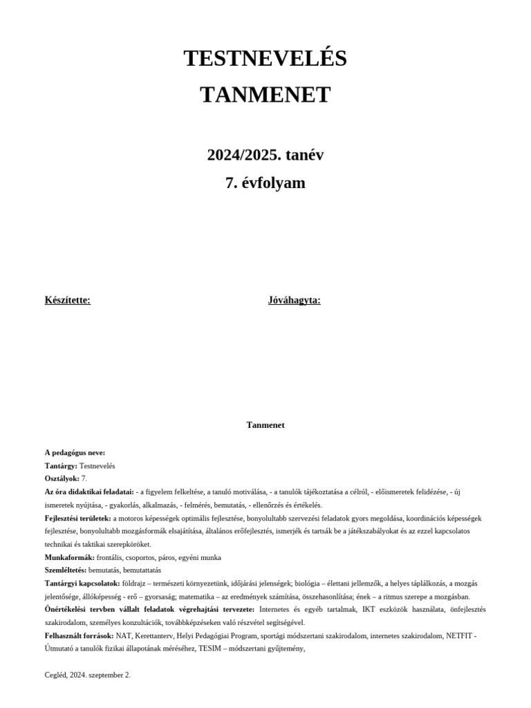 Tanmenet | PDF