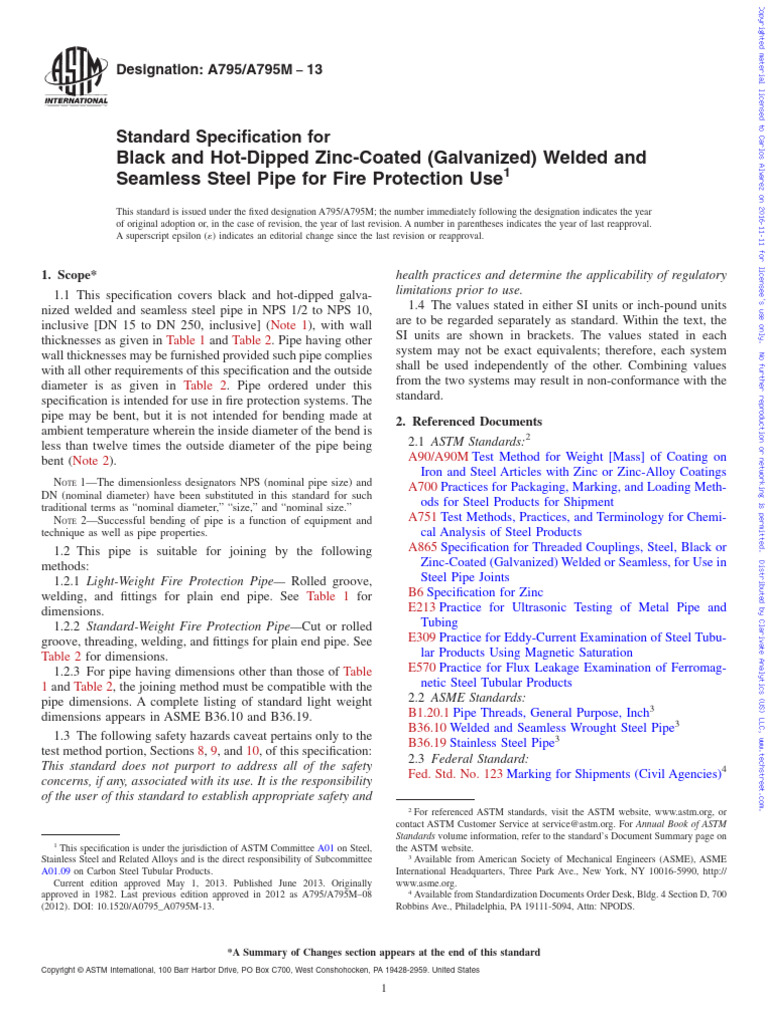 Black and Hot-Dipped Zinc-Coated (Galvanized) Welded and Seamless Steel ...