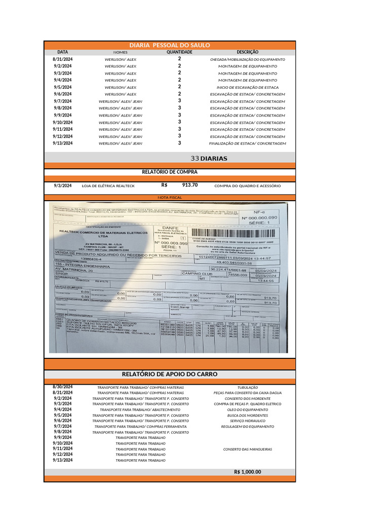 Relatório para Danilo | PDF