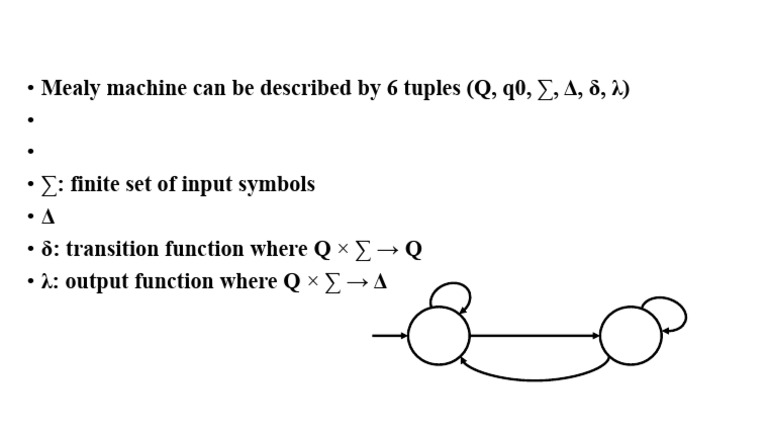 Understanding Mealy Machines: Key Components | PDF
