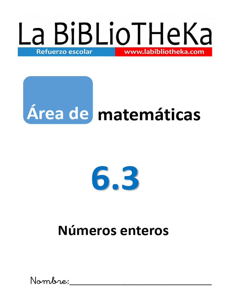 6.3 N Enteros | PDF | Entero | Matemáticas