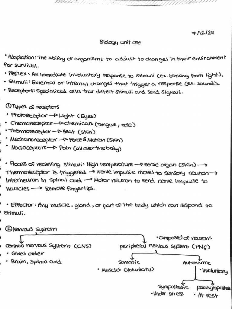 Biology Unit One | PDF