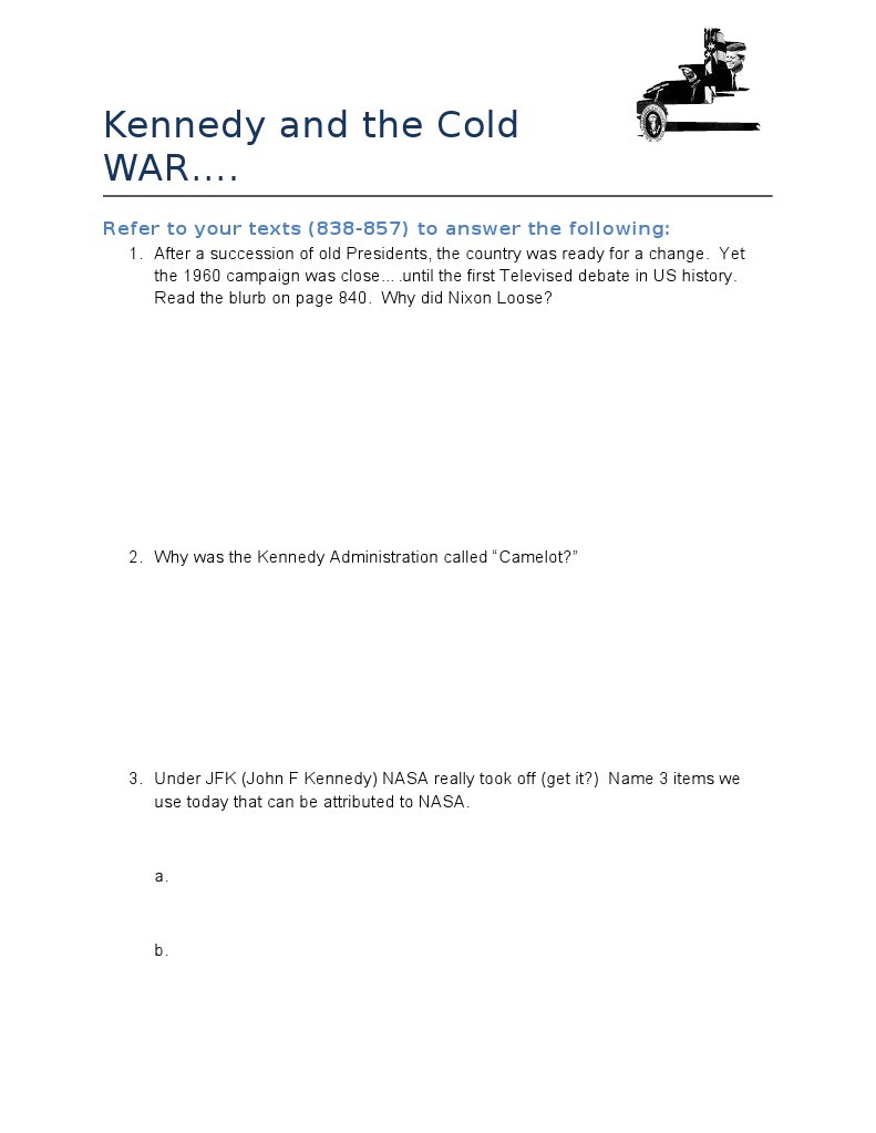 Kennedy's Cold War Challenges Explained | PDF | History