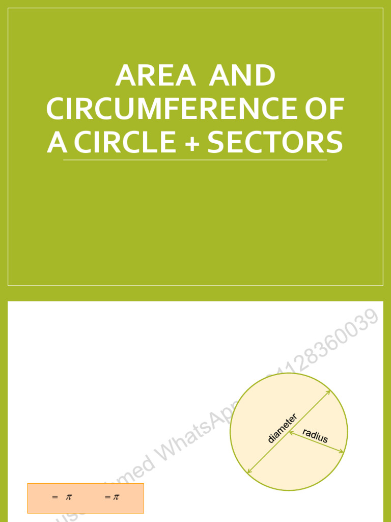 Arc Length and Sector Area | PDF | Area | Circle