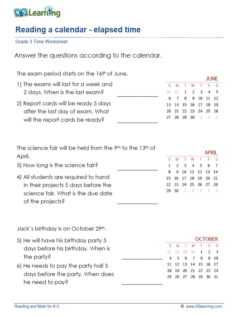 grade-3-calender-elapsed-time-b | PDF