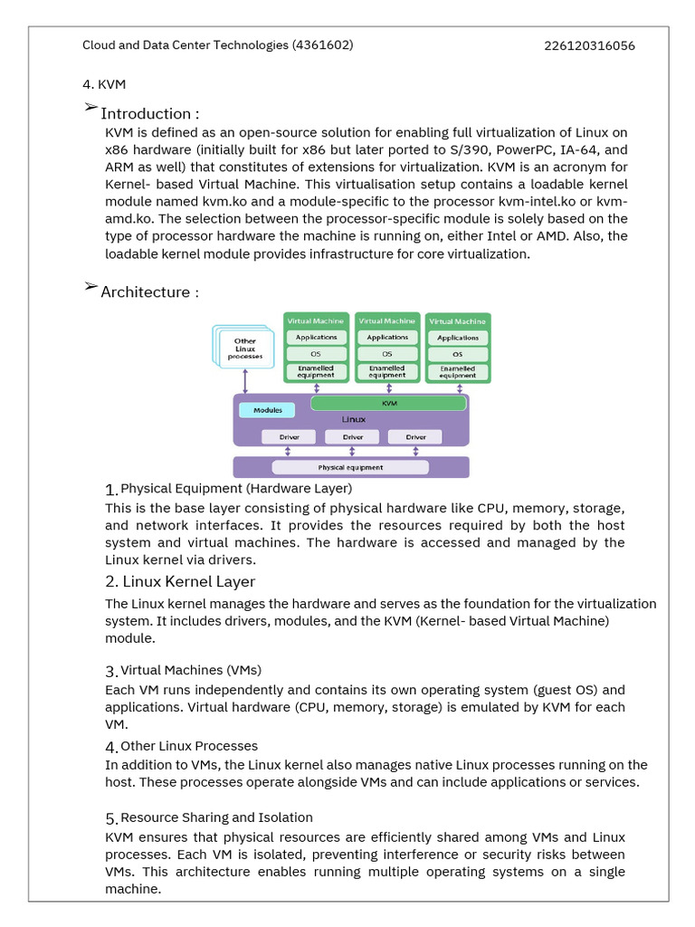 KVM.pdf | PDF | Virtual Machine | Kernel (Operating System)