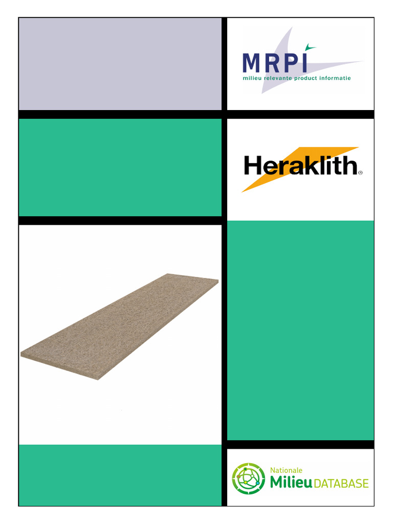 1.1.00099.2020 MRPI-EPD Knauf Insulation Heraklith FINAL | PDF | Life ...
