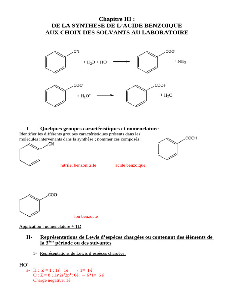 Propriétés et structures de l'acide benzoïque | PDF | Liaison chimique ...