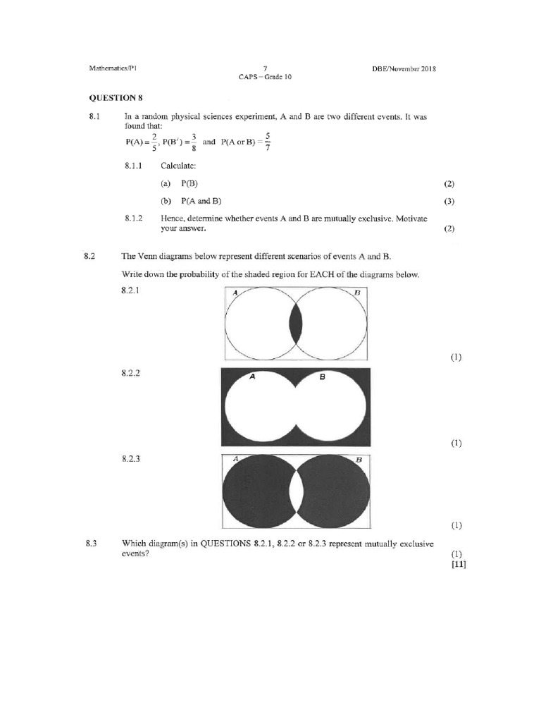 Past Paper Quesions - Eucl & Prob | PDF