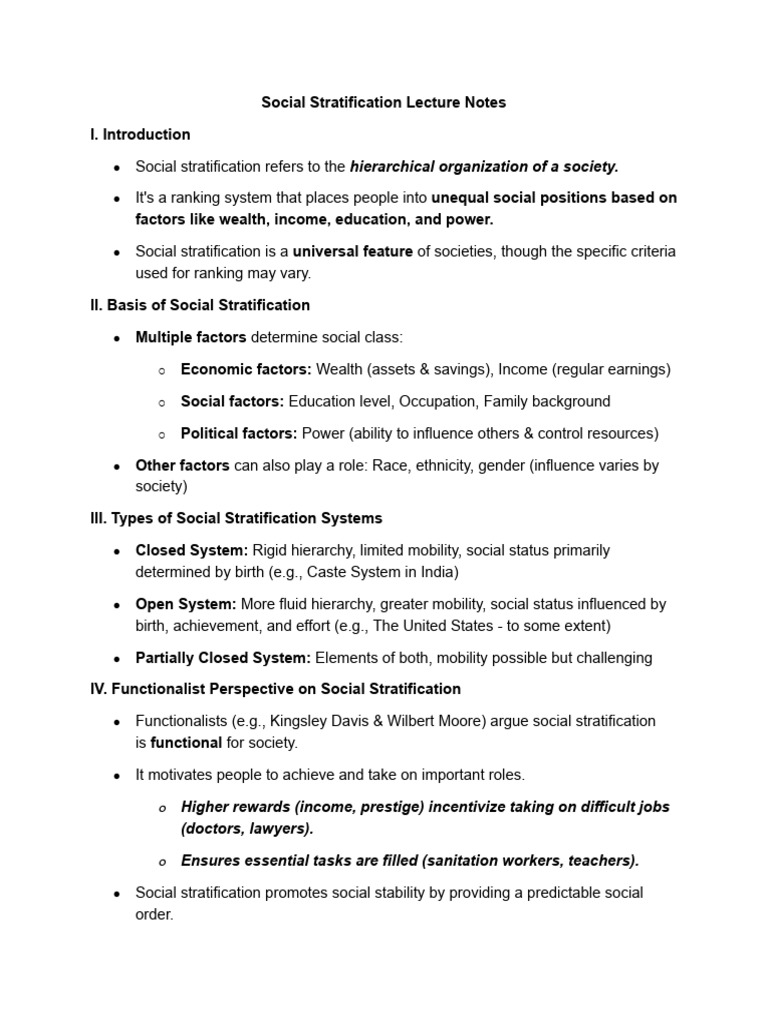 Lec 3_RM 2 | PDF | Social Stratification | Social Mobility