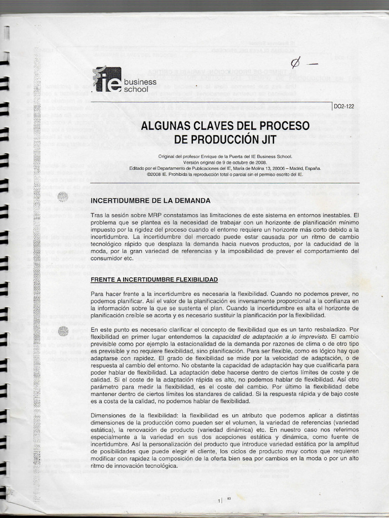 Material Jit Sistemas de Producción | PDF